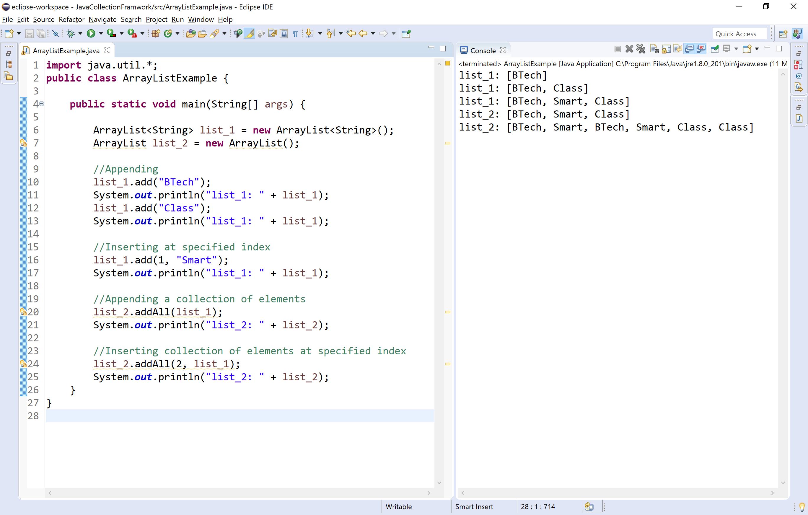 Les Restes Site Previs A n Arraylist Of Class Objects In Java