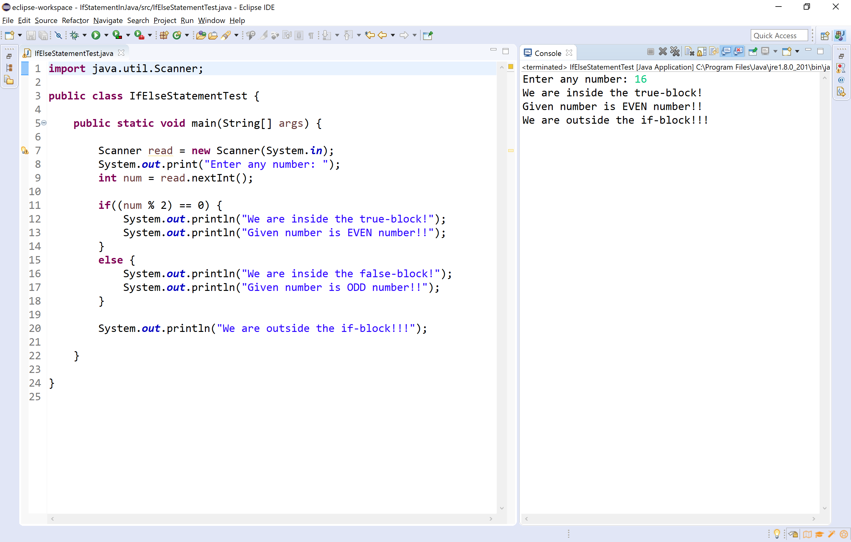 Java Tutorials Selection Statements If Switch
