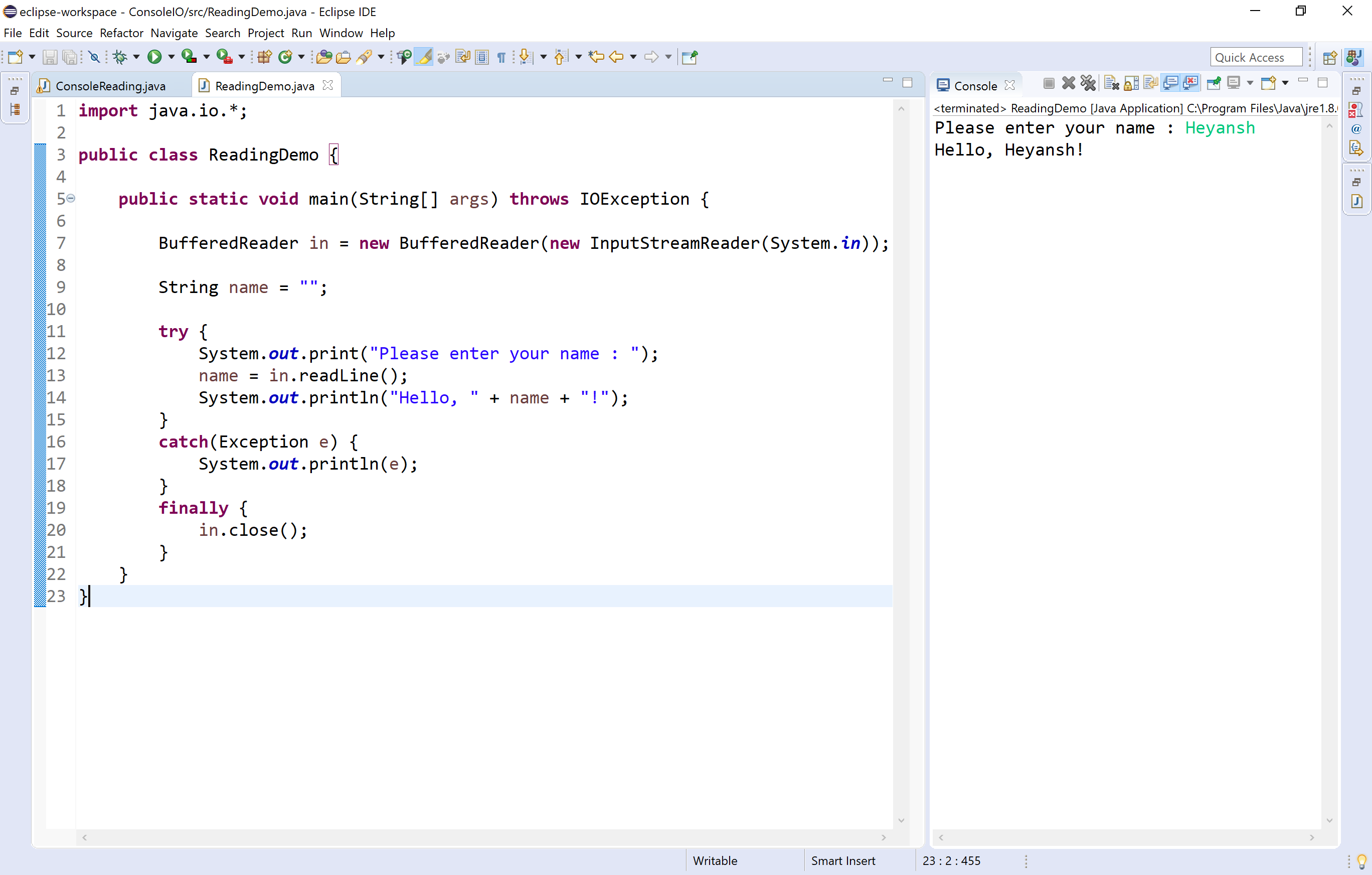 Java Tutorials Console IO Operations In Java