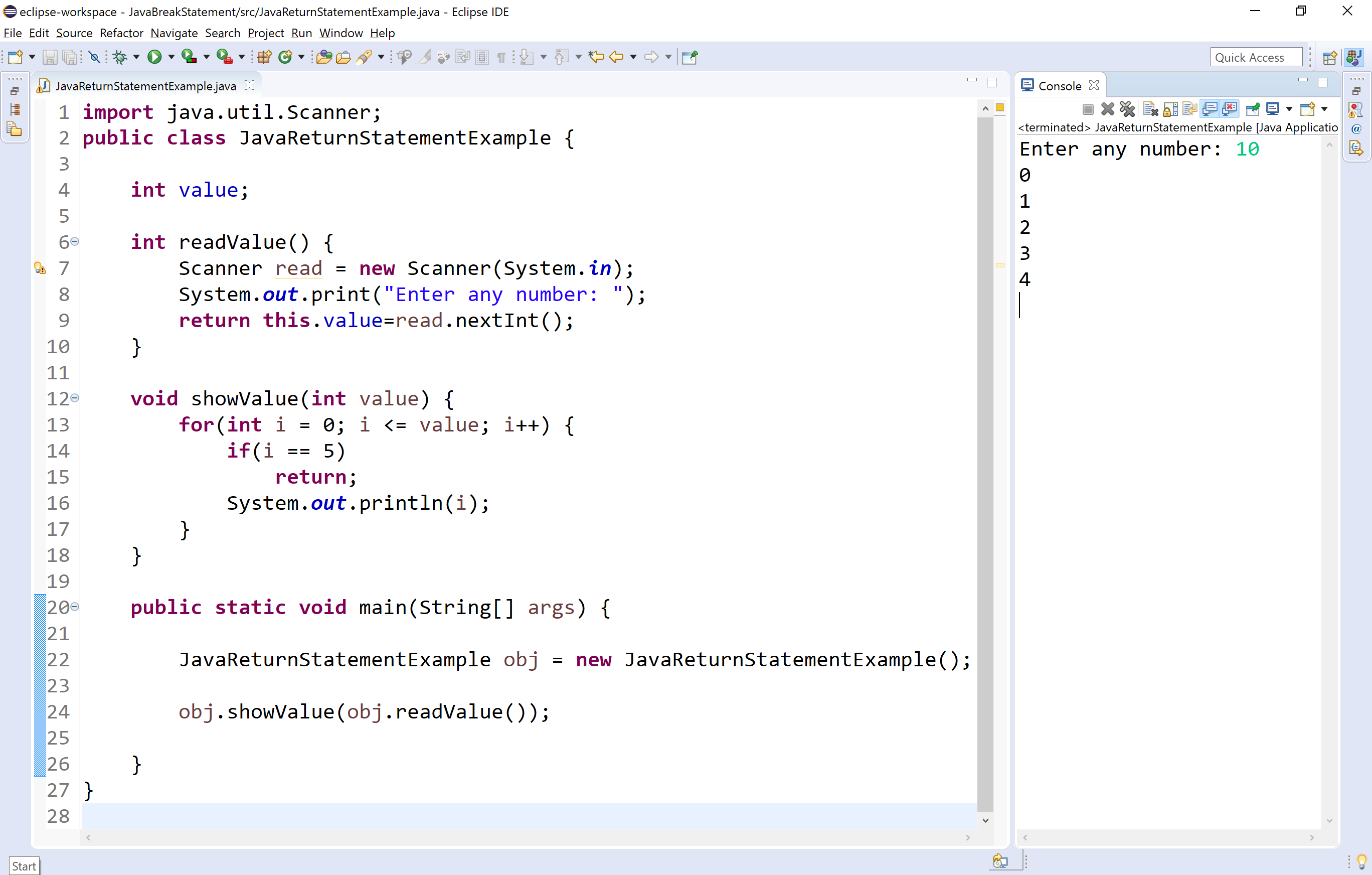 Java Tutorials Jump Statements Labelled Break And Continue Return