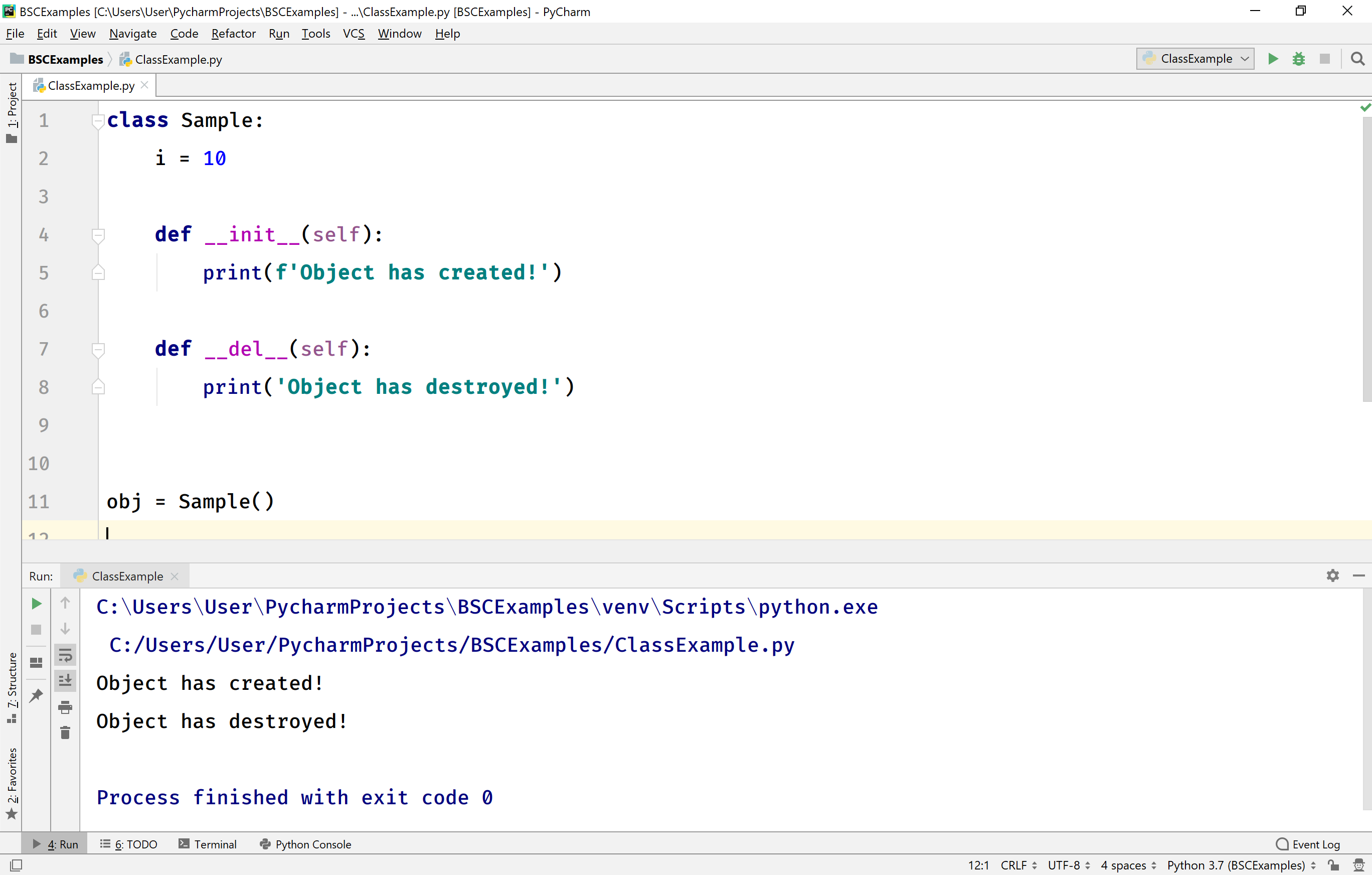 Python Tutorials Destructor Class And Object del 