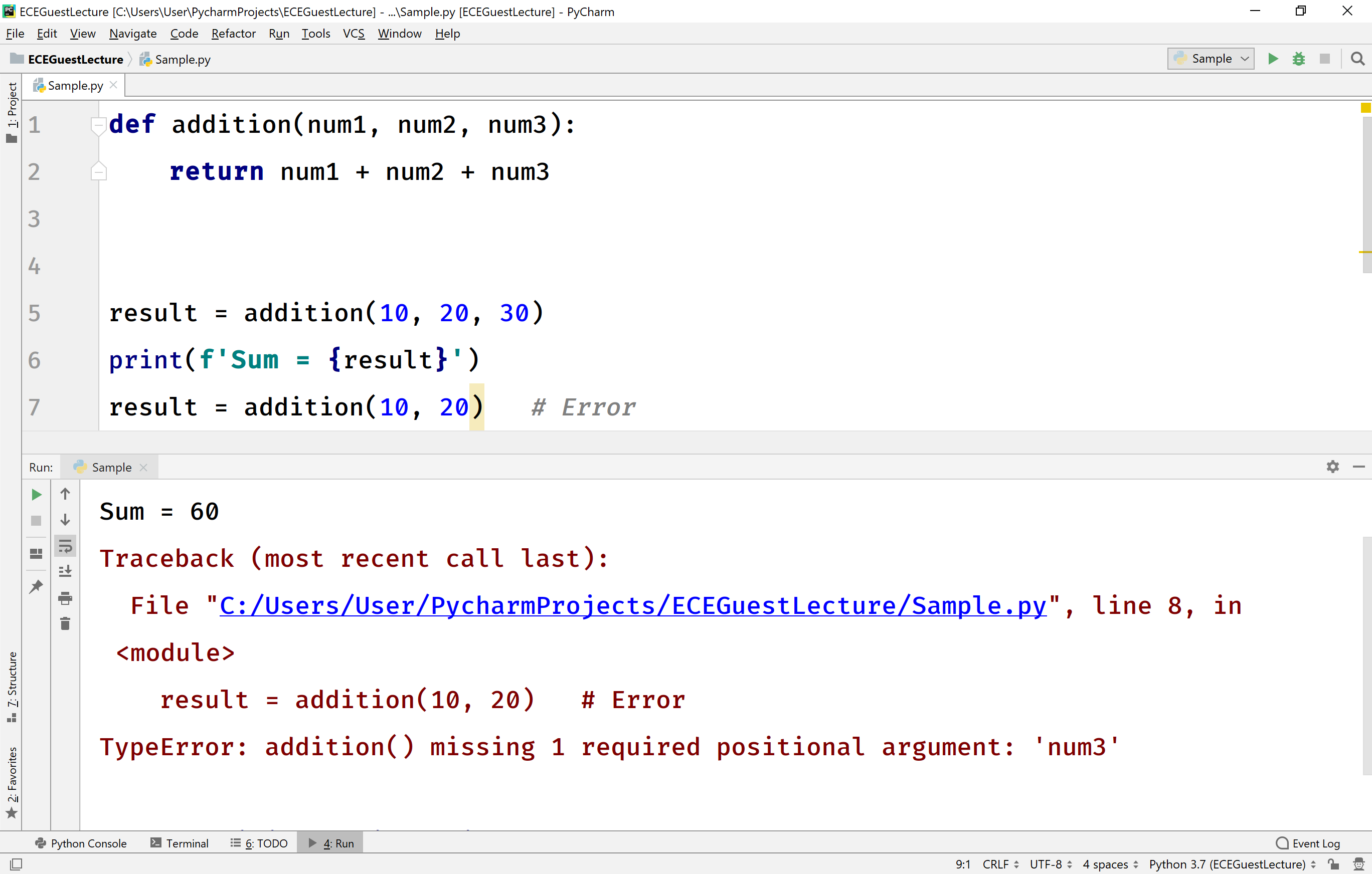 Python Tutorials Function Arguments Parameters Passing