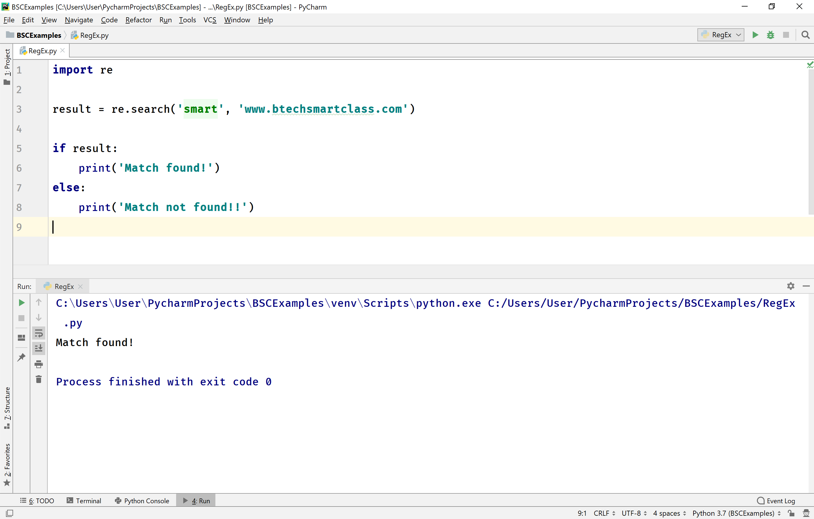 Python Tutorials RegEx Regular Expressions Pattren Matching