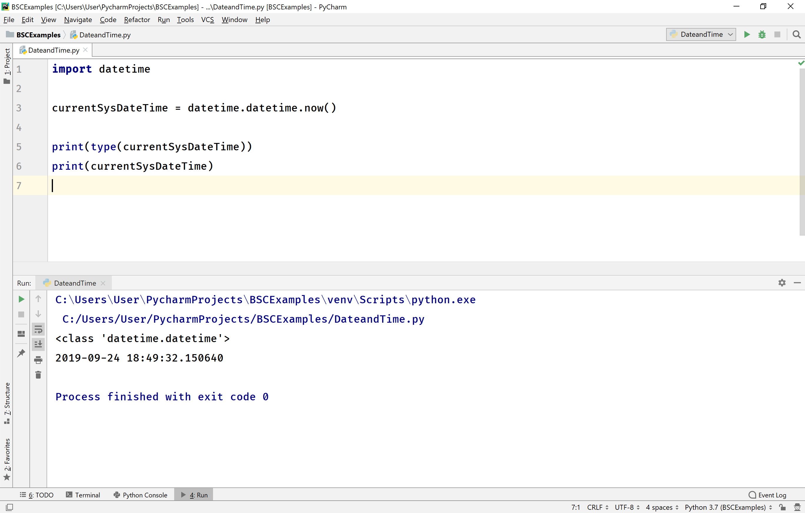 Python Tutorials - datetime module