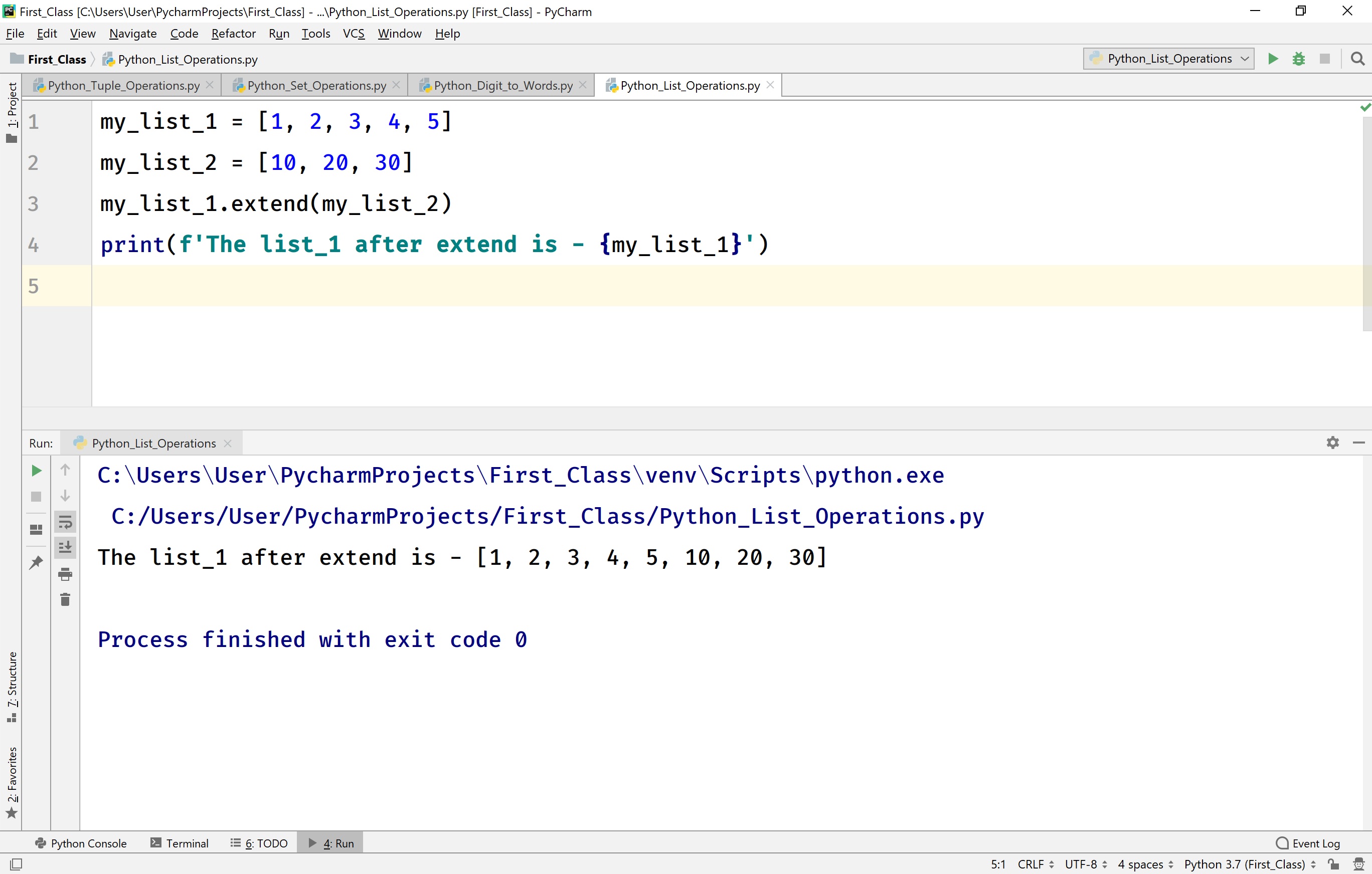 Python Tutorials Lists Data Structure Data Types