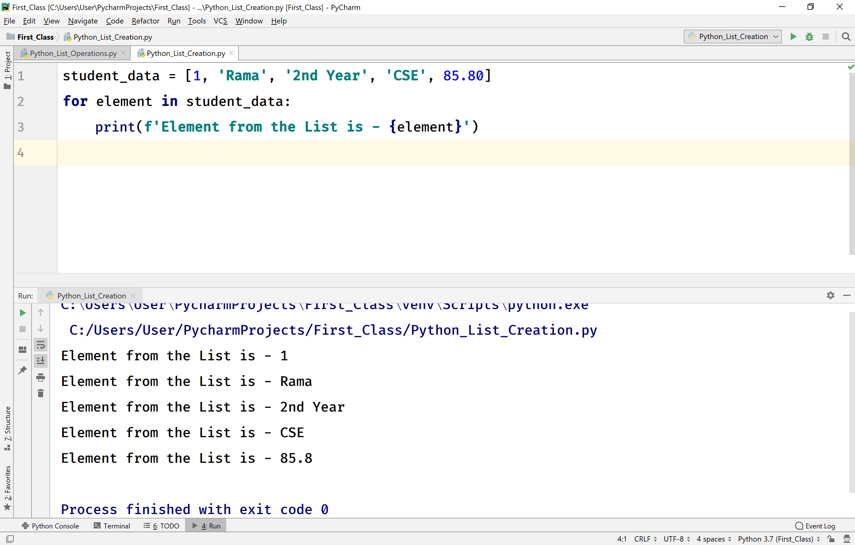 Python Tutorials Lists Data Structure Data Types
