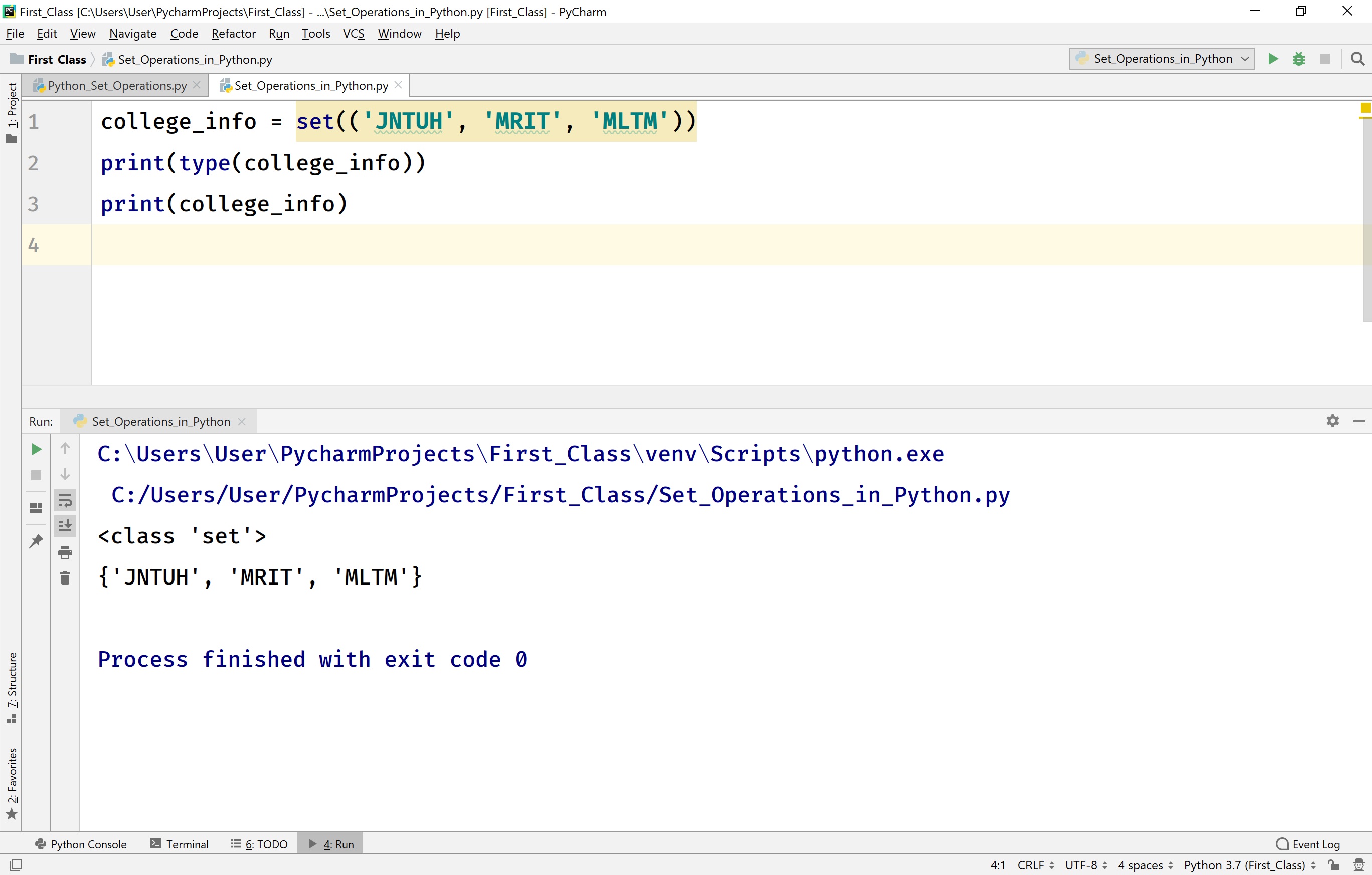 Choose Meet Deception How To Create A Set In Python Skyscraper Width Death