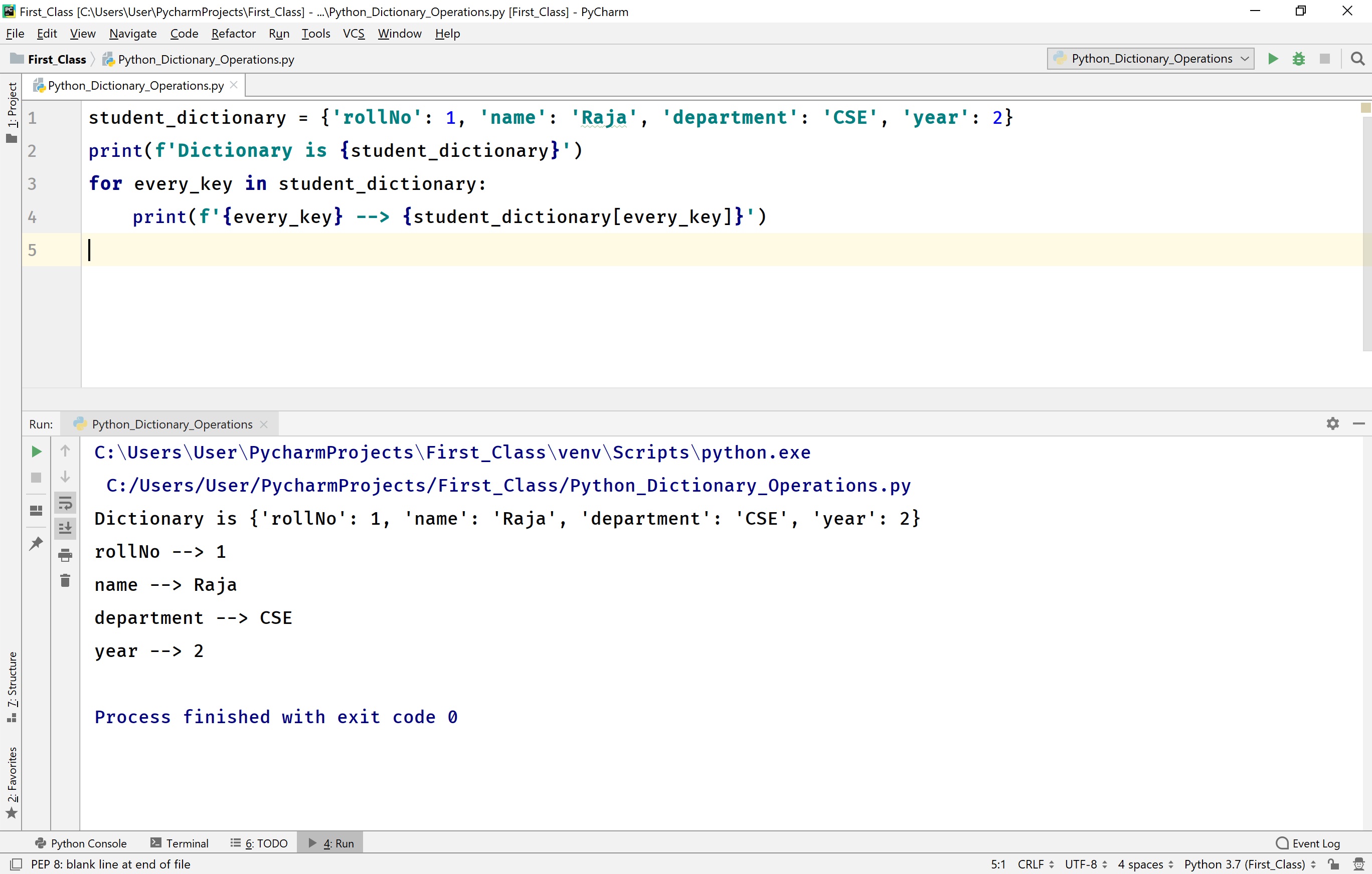 Python Tutorials Dictionary Data Structure Data Types